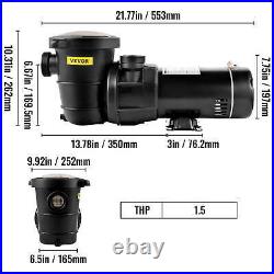 2.0HP Pool Pump 2.0HP Swimming Pool Pump Motor - For In/Above Ground ...